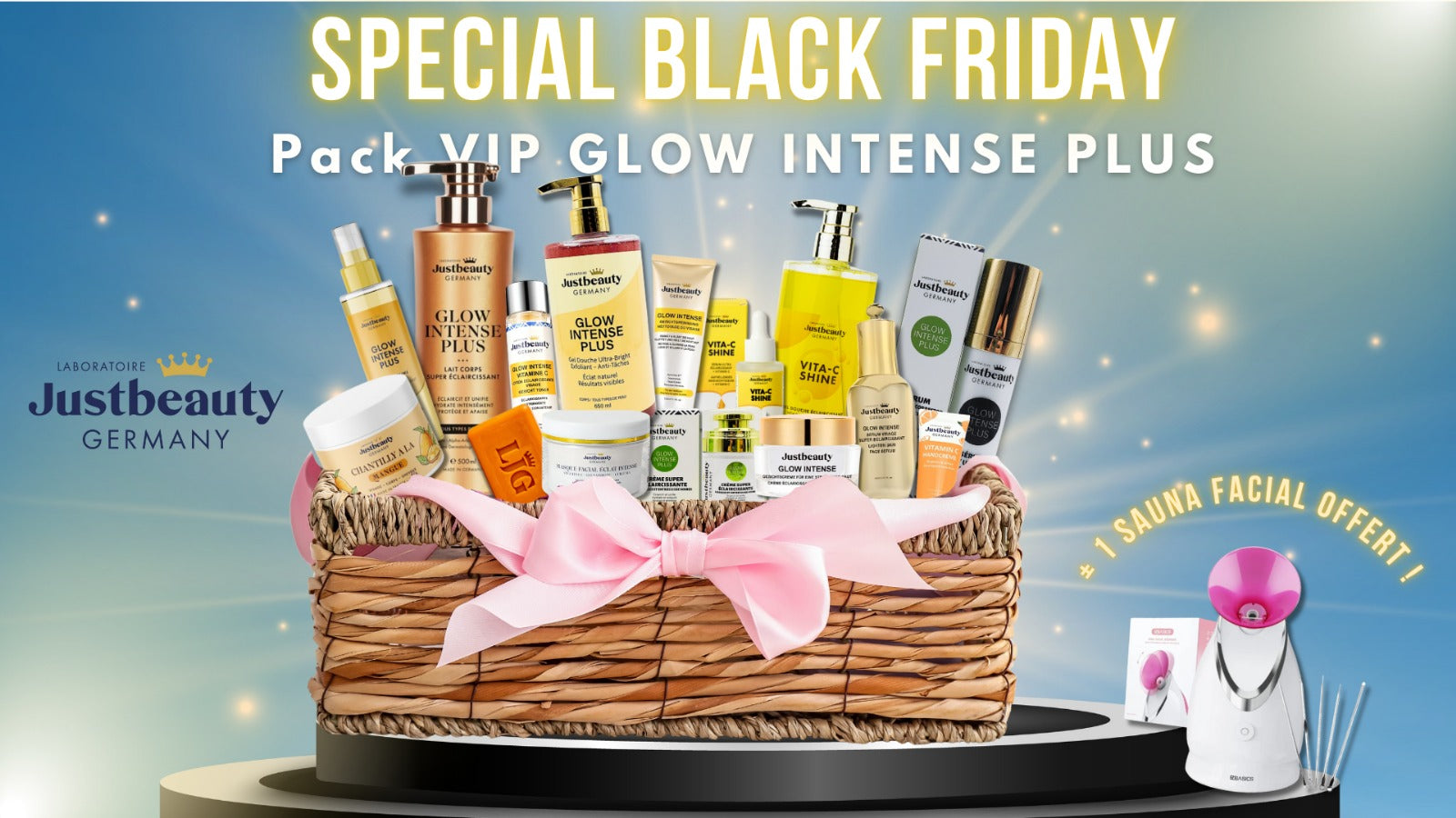 PACK GLOW INTENSE PREMIUM VIP + SAUNA FACIAL OFFERT 15PCS – Justbeauty ...